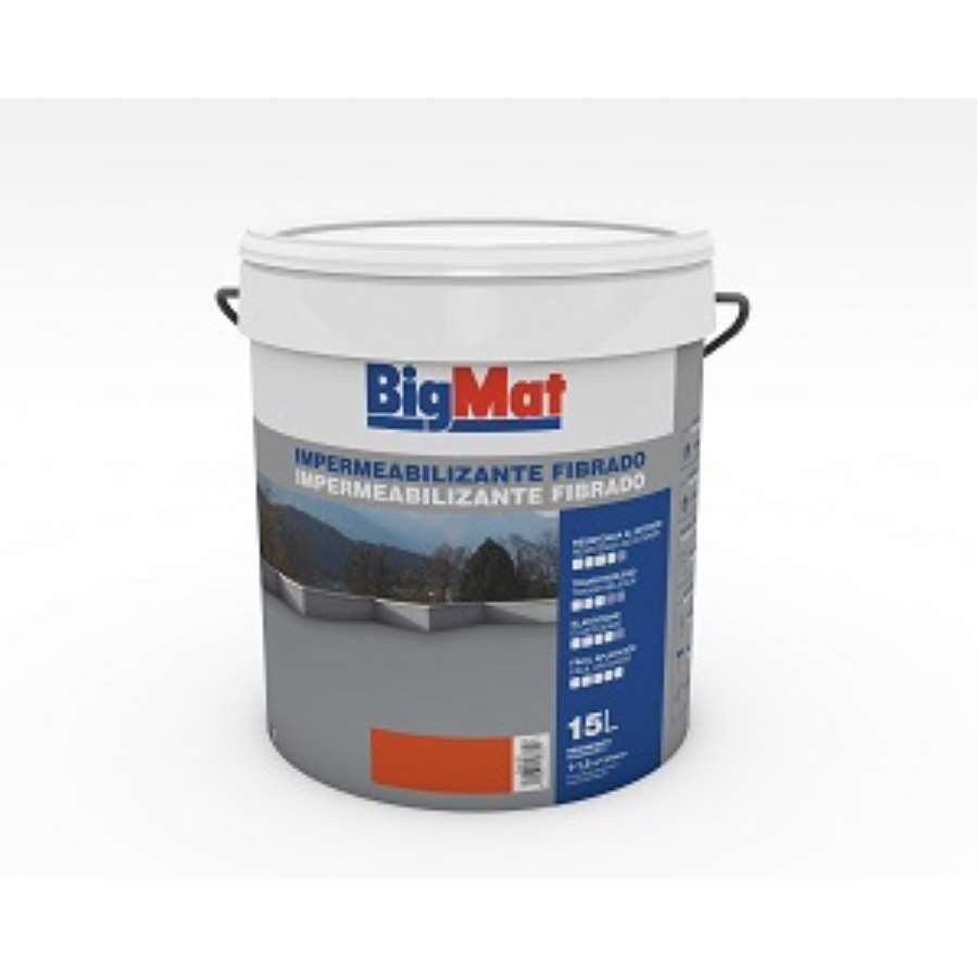 IMPERMEABILIZANTE 15L BIGMAT FIBRADO TEJA