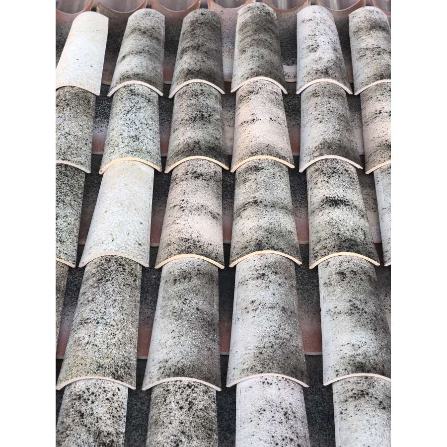 TEJA CURVA DE 50 CM ENVEJECIDA